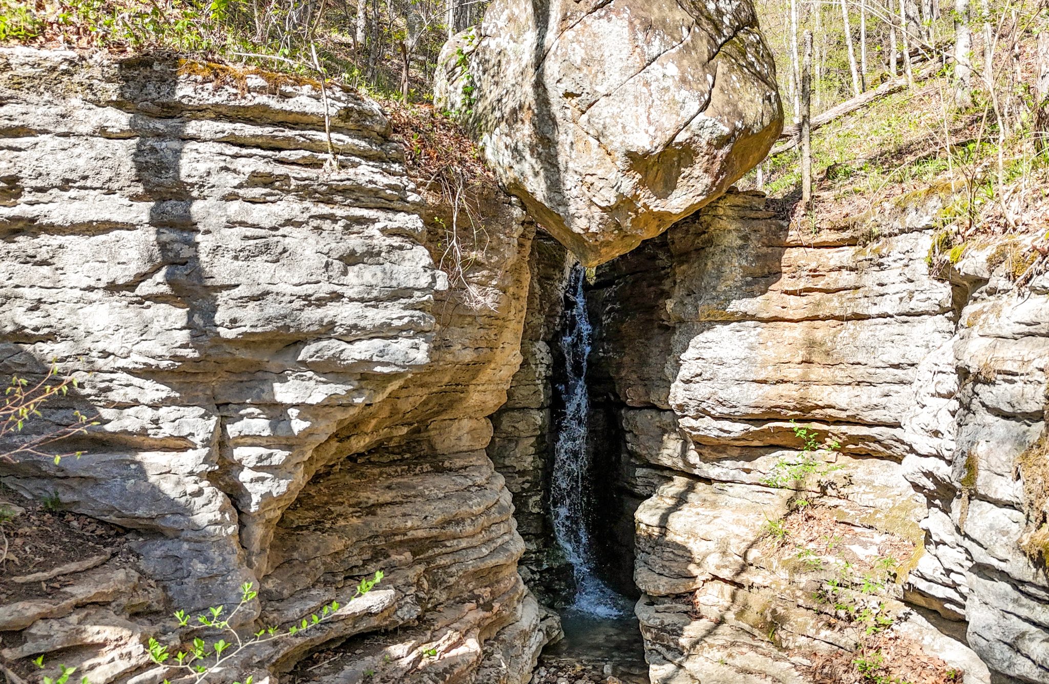 Suspended in Nature: The Magic of Balanced Rock Falls - Somewhere In Arkansas